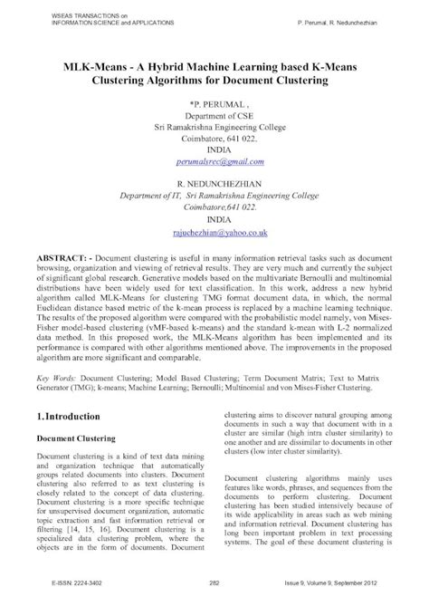 Pdf Mlk Means A Hybrid Machine Learning Based K Means Clustering Dokumentips