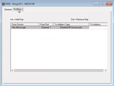 Message MSG MicroLogix 1400 Writing Data Over Ethernet To A MicroLogix 1100 The Automation