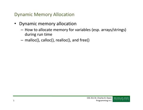 Dynamic Memory Allocation In C Malloc Calloc Realloc Free