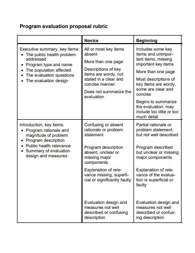Free 10 Program Evaluation Proposal Samples In Pdf