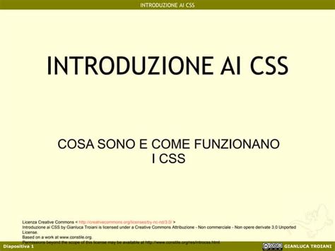 Introduzione Ai Css Ppt