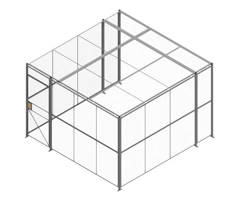 Wirecrafters 3 Sided Wire Partitions And Security Cages Warehouse Rack