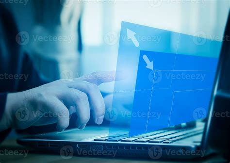 Expanding The Screen Size And Resolution Of Touch Screen Side View Of Man S Hand Touching