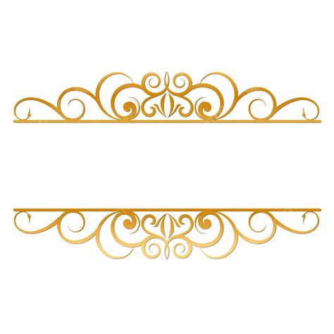 Gold Swirl Png