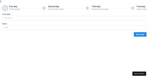 Mantine Step Formm Codesandbox
