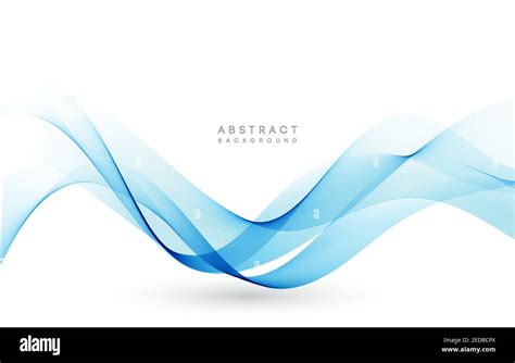 Vector Blue Color Abstract Wave Design Element Stock Vector Image And Art