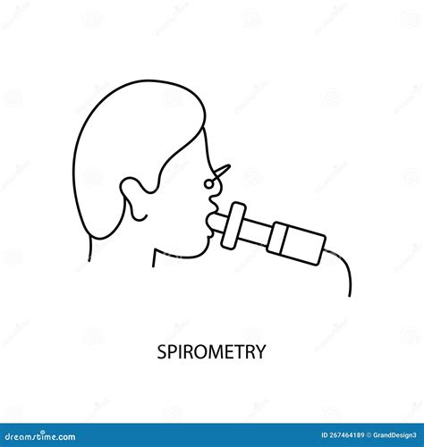 Functional Diagnostics Line Icon In Vector Illustration Of Medical Profession Spirometry