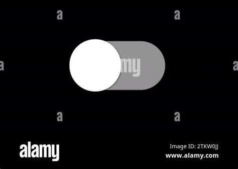 Visualization Of Setting Switch Switch On Switch Off Control Animation Toggle Loop 4k Green