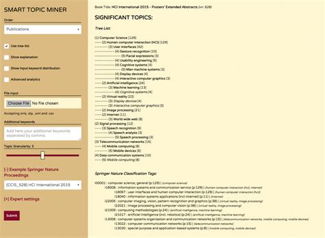 Smart Topic Miner Supporting Springer Nature Editors With Semantic Web Technologies Angelo