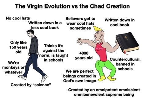 Virgin Evolution Vs Chad Creation Rvirginvschad