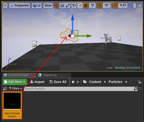 I Touchs Unreal Beam Particle