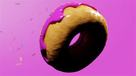 D Donut From Blender Guru Tutorial TurboSquid