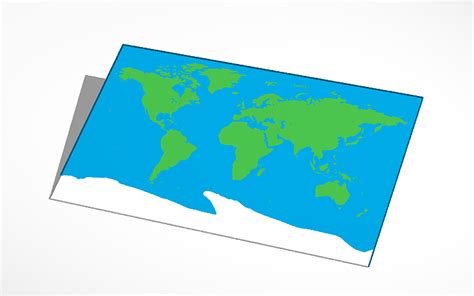 3d Design World Map Earth Tinkercad