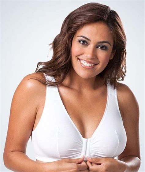 Leading Lady The Meryl Cotton Front Opening Wirefree Leisure Bra Whi Big Girls Dont Cry