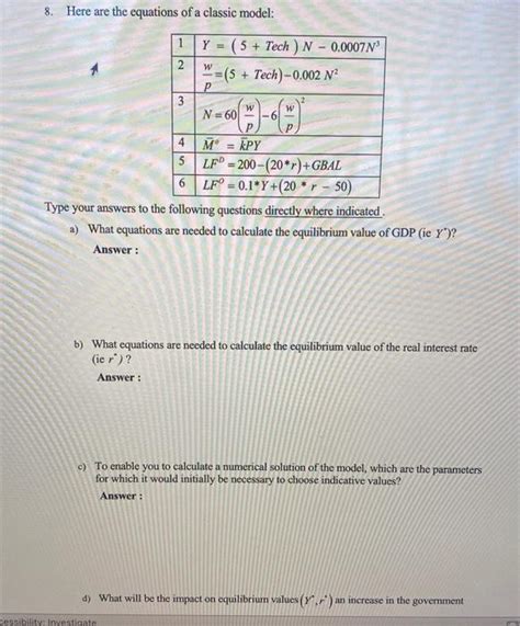 8 Here Are The Equations Of A Classic Model Type
