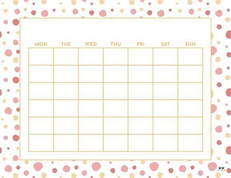 Cute Printable Blank Calendar Printable Blank Calendar Templates