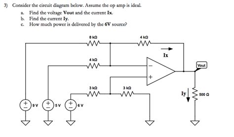 Solved Consider The Circuit Diagram Below Assume The Op Chegg