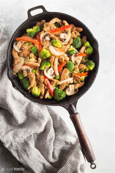 Keto Low Carb Chicken Stir Fry Noshtastic