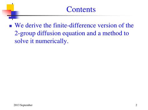 PPT Solving The Diffusion Equation Numerically PowerPoint Presentation ID