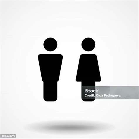 벡터 남자와 여자 아이콘 화장실 사인 화장실 미니 멀 스타일 픽토그램 남자에 대한 스톡 벡터 아트 및 기타 이미지 남자 디자인 라벨 Istock