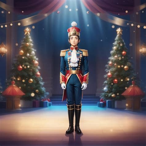 Premium Photo A Magical And Charming Nutcracker In Animestyle