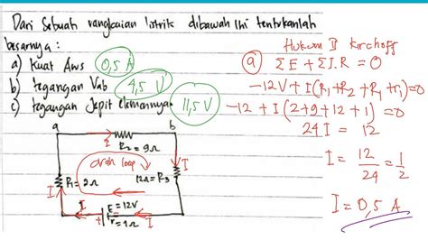 soal dan pembahasan rangkaian listrik loop tanya soal