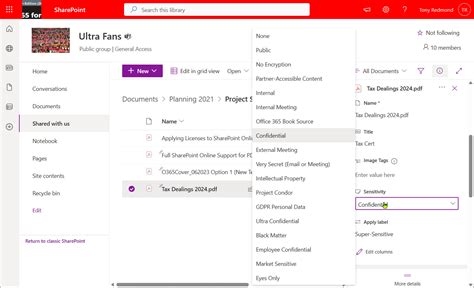 Full Sharepoint Online Support For Pdfs With Sensitivity Lab
