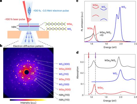 Ued Of A 2d Semiconductor Heterostructure A Schematic Of The