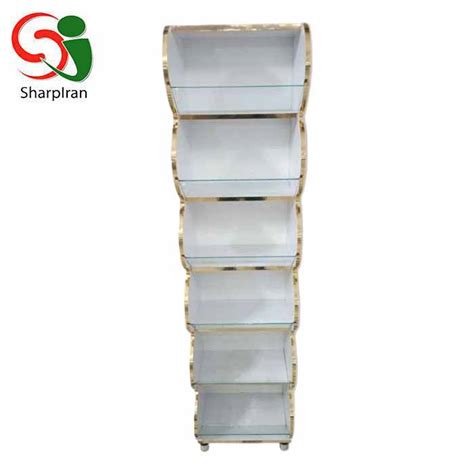 استند 6 طبقه بدنه سفید مسقف فروشگاه اینترنتی شارپ ایران فروشگاه