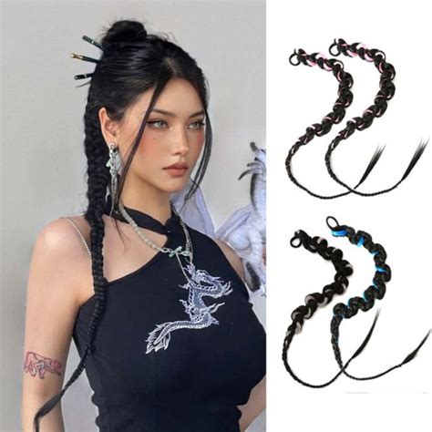 Wpra Diy Party Side Ladies Natural Elastic Twist Braid Rope Woman