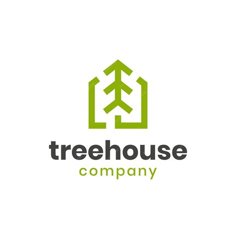 Premium Vector Simple Tree House Logo Design Template Vector Illustration