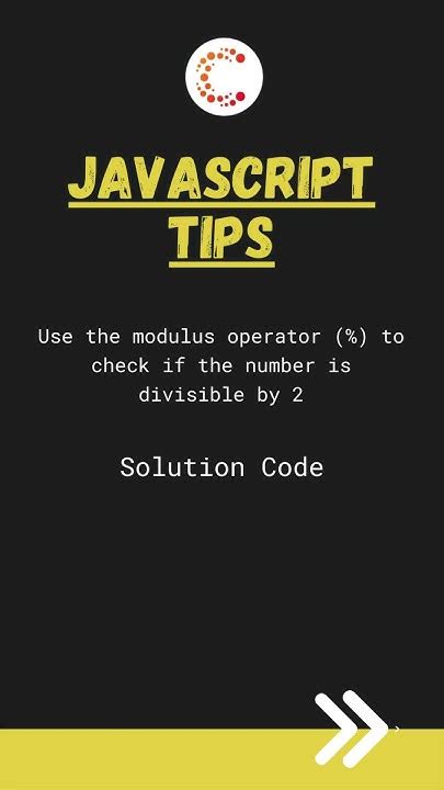 Check If A Number Is Even Or Odd In Javascript Clevercoder Javascript Shorts Youtube