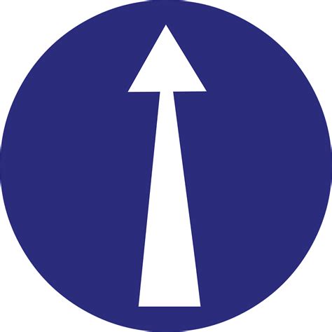 Straight Ahead Sign