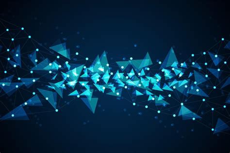 Premium Vector Geometric Connected Abstract Background Connecting Dots And Lines Technology