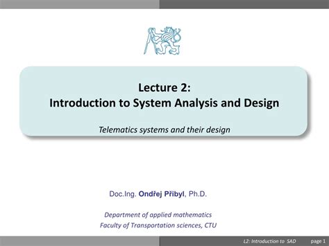 PPT Lecture Introduction To System Analysis And Design PowerPoint Presentation ID