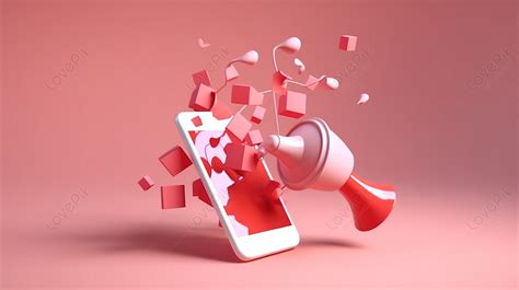 핀 같은 3d가 있는 확성기 전화를 들고 있는 모바일 경고 손 핸드폰 배경 핀 배경 확성기를 들고 배경 이미지 Hd 핸드폰 핀 확성기를 들고 배경 사진 무료