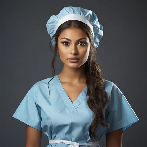 Premium Photo A Indian Nurse Isolated On White Background