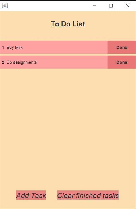 To Do List App In Java Copyassignment