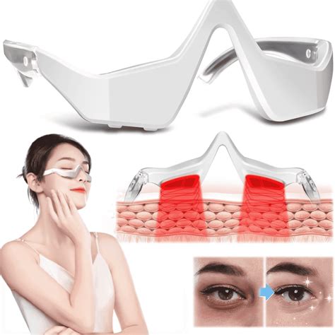 Under Eyes Red Light Therapy Massager Glassesmicrocurrent Eye Face Led