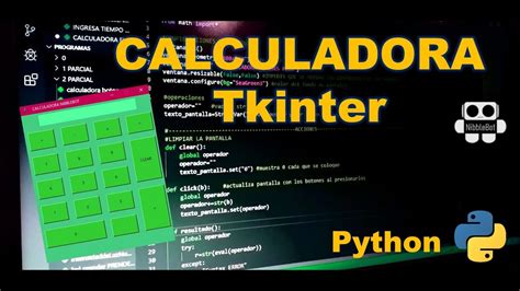 CALCULADORA BÁSICA CON TKINTER PYTHON YouTube