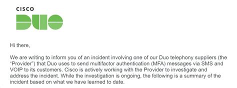 Cisco Duo Data Breach Exposes User MFA Information