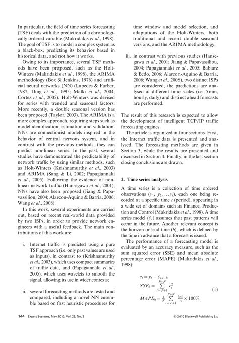 Multi Scale Internet Traffic Forecasting Pdf