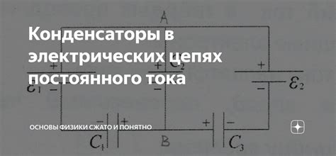 Конденсаторы в электрических цепях постоянного тока Основы физики сжато и понятно Дзен
