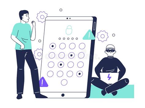 Cyber Hacker Attack Scam Phishing Concept Linear Internet Cyber Crime Security Breach