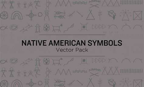Native American Indian Symbols Clip Art