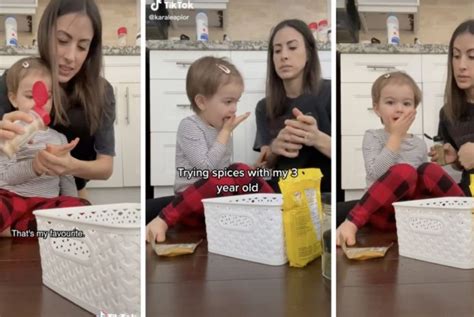3 Year Old Has Cutest Reactions To Trying Spices For The Very First Time