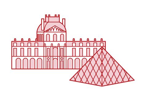 루브르 박물관의 삽화 무료 일러스트 소재집 Kukukeke