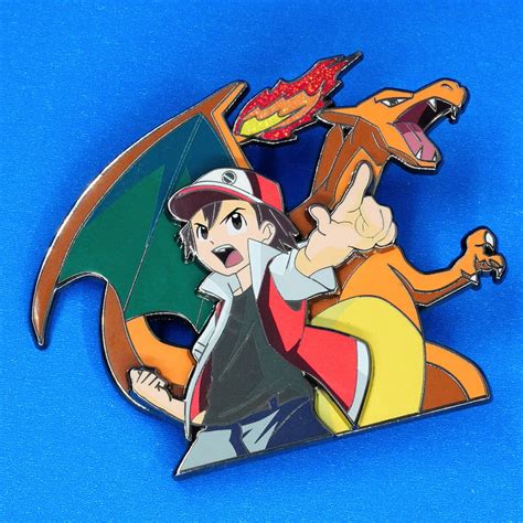 Pokemon Red And Charizard Limited Deluxe 2 Layer 3 Enamel Pin On Pin