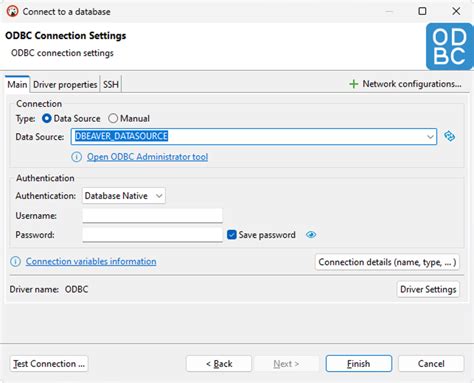 Microsoft Excel Dbeaver Odbc Connection Driver Download Connector For