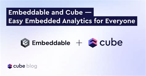 Embeddable And Cube Easy Embedded Analytics For Everyone Cube Blog